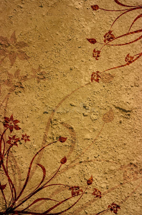 Ornamenten op de muur stock illustratie. Illustration of valentijn ...