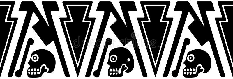 Ornamento - Adornos Aztecas Ilustración del Vector - Ilustración de ...