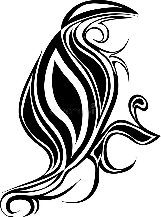 Diseño decorativo negro ilustración del vector. Ilustración de ...