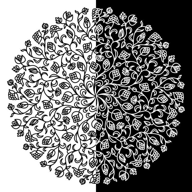 Ornamento Redondo Del Vector. Ilustración del Vector - Ilustración de ...