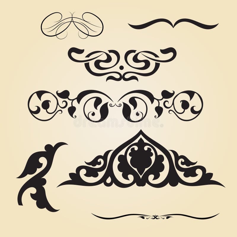 Book ornaments stock vector. Illustration of luxury, knack - 20090618