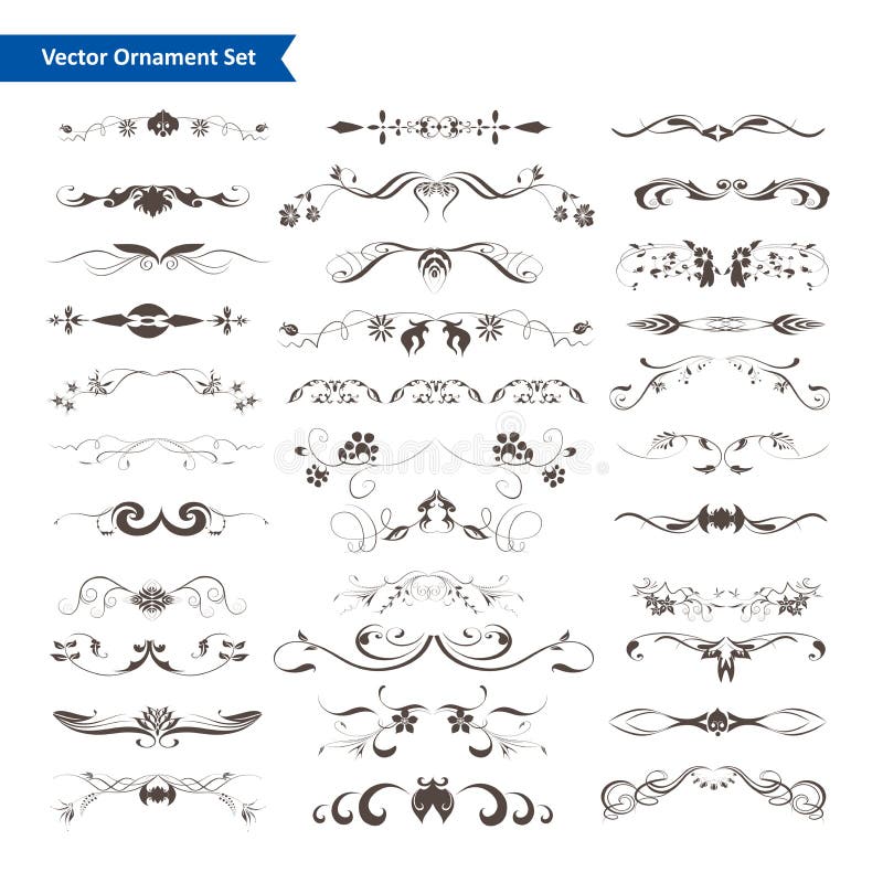 Ornaments Vector Illustration Stock Vector - Illustration of element ...