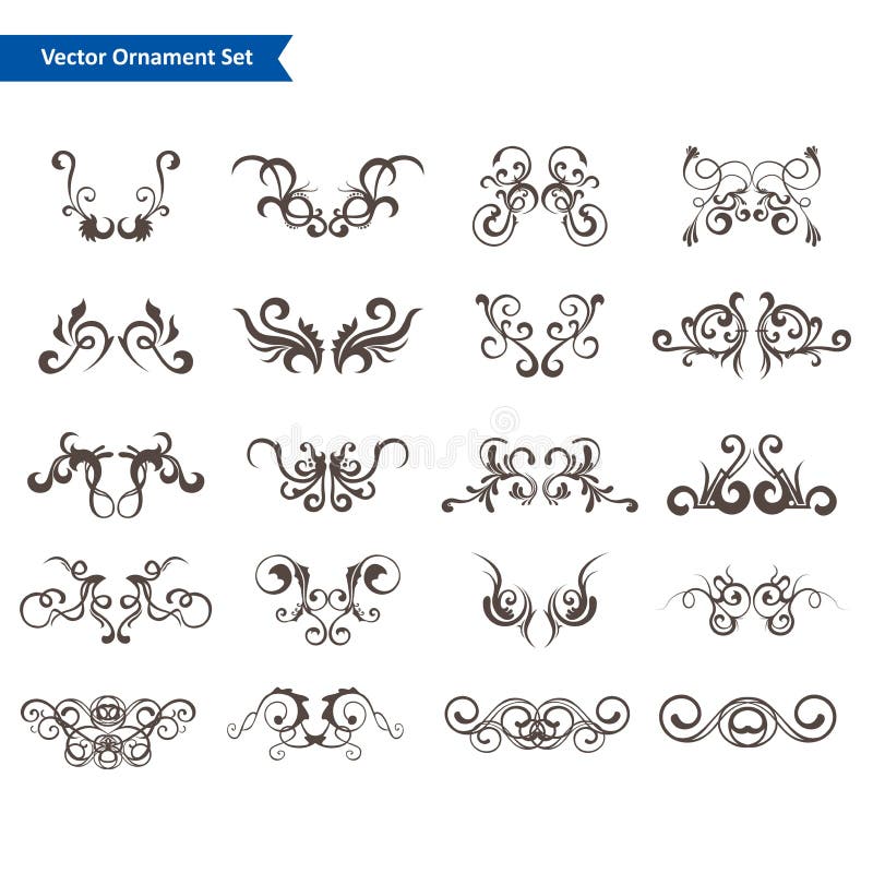 Ornaments Vector Illustration Stock Vector - Illustration of divider ...