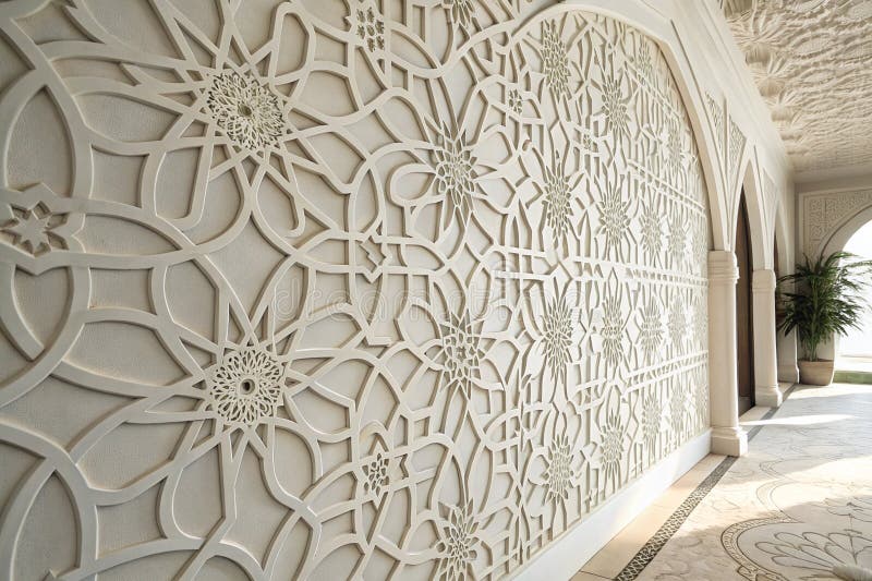Ornate Arabesque Design with Intricate Geometric and Floral Patterns on ...