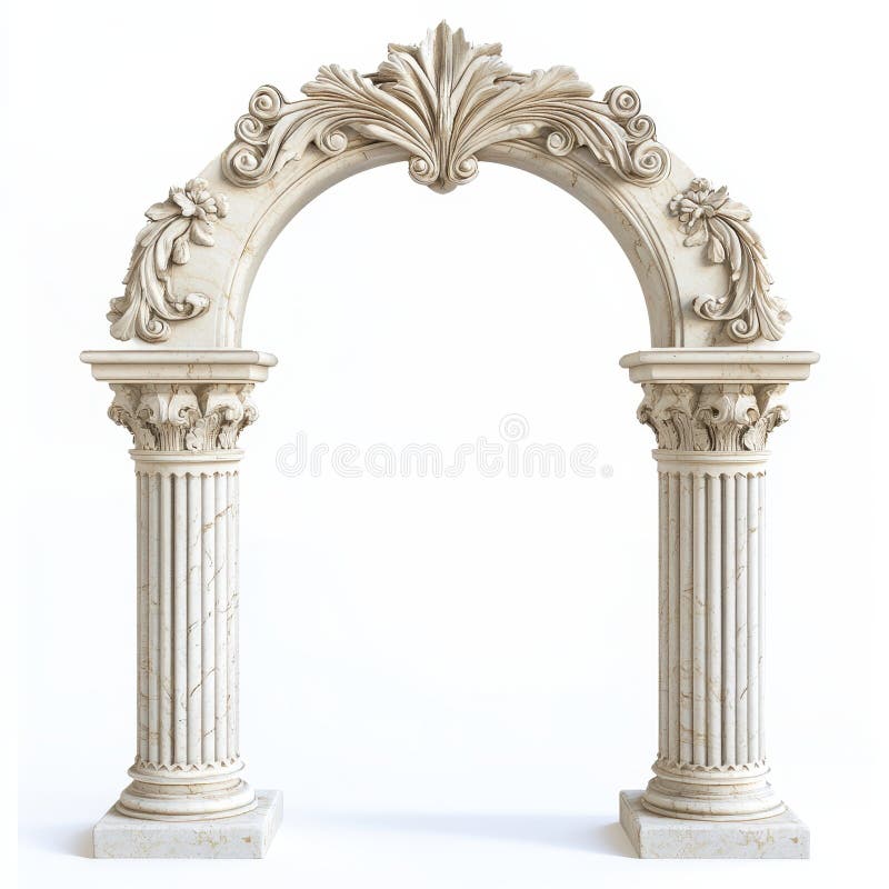Ornate Architectural Archway Featuring Decorative Elements and Columns ...