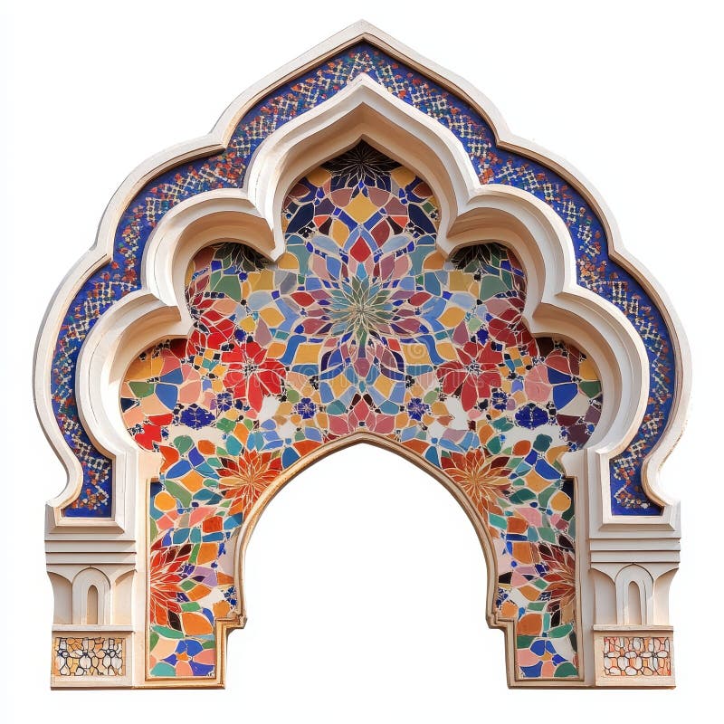 Ornate Architectural Design Featuring Colorful Tile Work in a ...