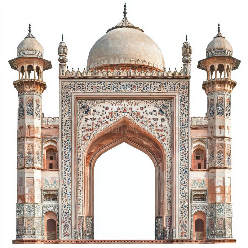 Ornate Architectural Structure Featuring Intricate Designs and Domes ...