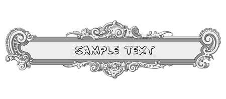 Ornate banner vector stock vector. Illustration of banner - 8855779