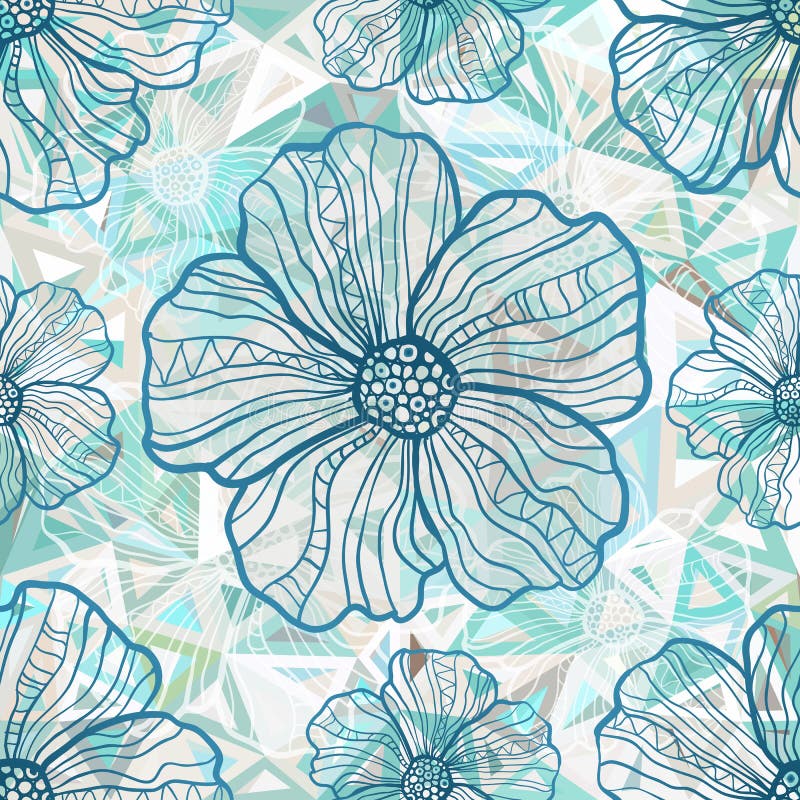 Ornate Blue Lacy Vector Circle Pattern Stock Vector - Illustration of ...