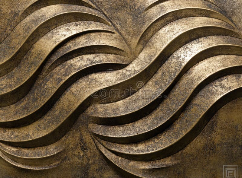 Bronze Wave Texture stock illustration. Illustration of decorative ...
