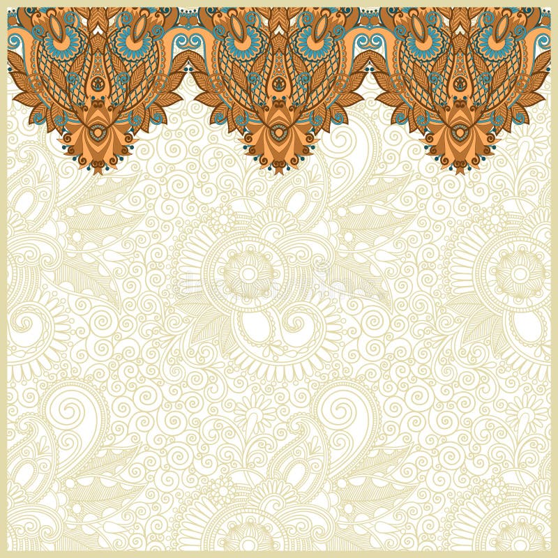 Ornate card announcement stock vector. Illustration of graphic - 44945254