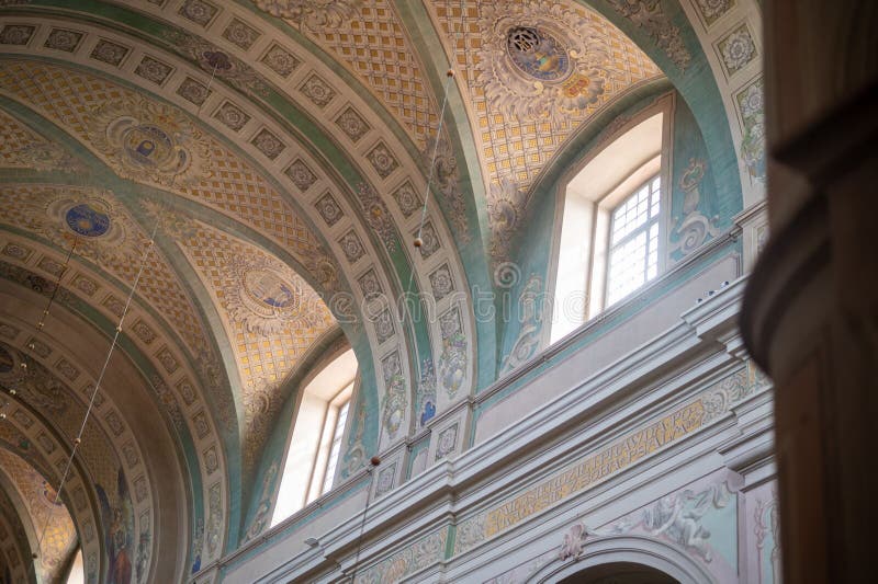 Ornate Cathedral Ceiling Design Editorial Stock Image - Illustration of ...