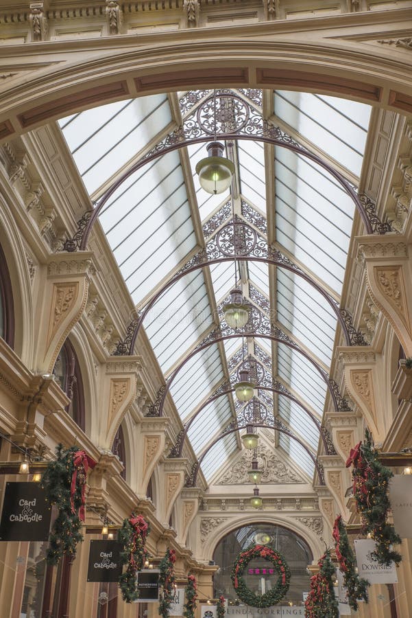 Ornate Ceiling, Block Arcade, Melbourne, Australia. Editorial ...