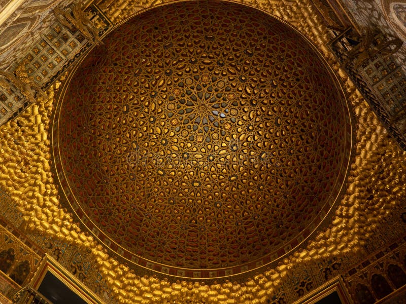 Ornate Ceiling of a Cathedral in Sevilla, Spain. Editorial Image ...