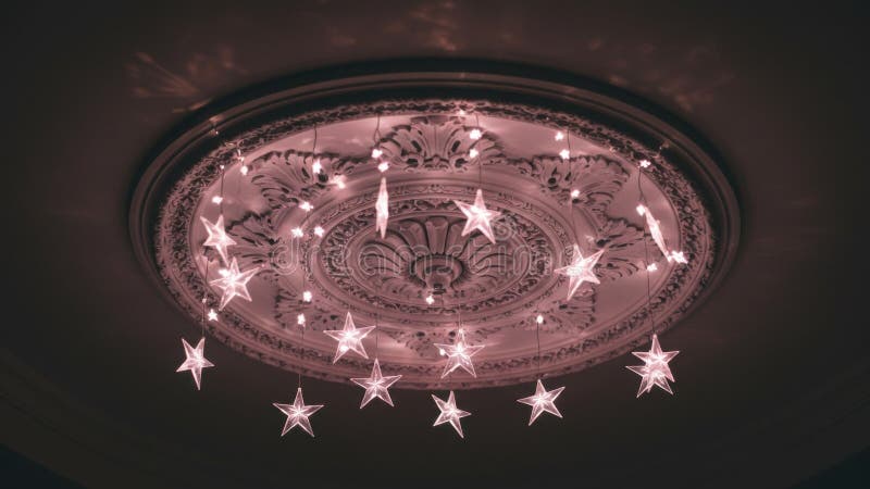 Celestial Ceiling Lights stock illustration. Illustration of line ...