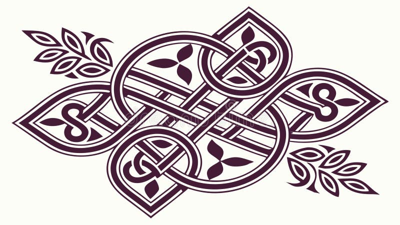 Ornate Celtic Knotwork Vector Illustration, Timeless Symbolic Design ...