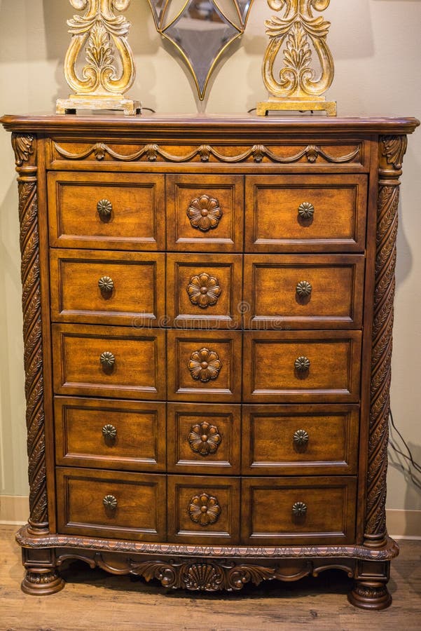 Ornate chest of drawers stock image. Image of furniture - 65144153