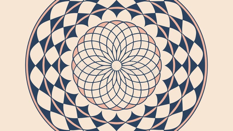 Ornate Circular Medallion Pattern: Elegant Symmetrical Art, Vector ...