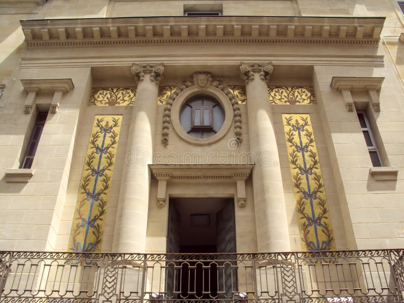 Ornate Classical Building Facade Stock Photo - Image of landmark, gold ...