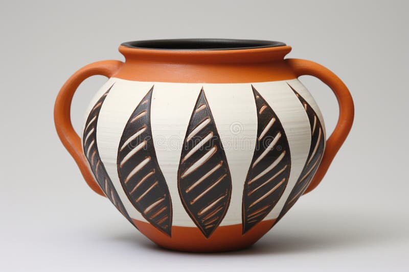 Ornate Clay Pot stock illustration. Illustration of decorative - 298776387