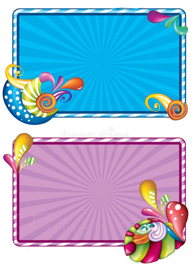 Ornate colors frame stock vector. Illustration of colors - 30768764