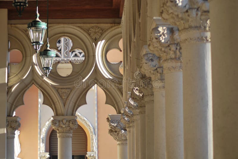 Ornate columns stock image. Image of palace, horizontal - 22709897