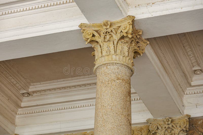 Ornate Corinthian Column Historic Building Detailed Architecture Stock ...
