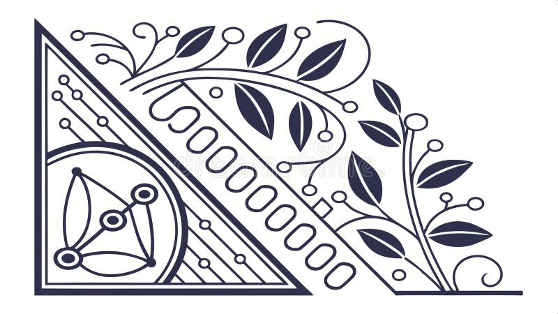 Ornate Corner Frame, Decorative Vintage Design for Elegant Layouts and ...