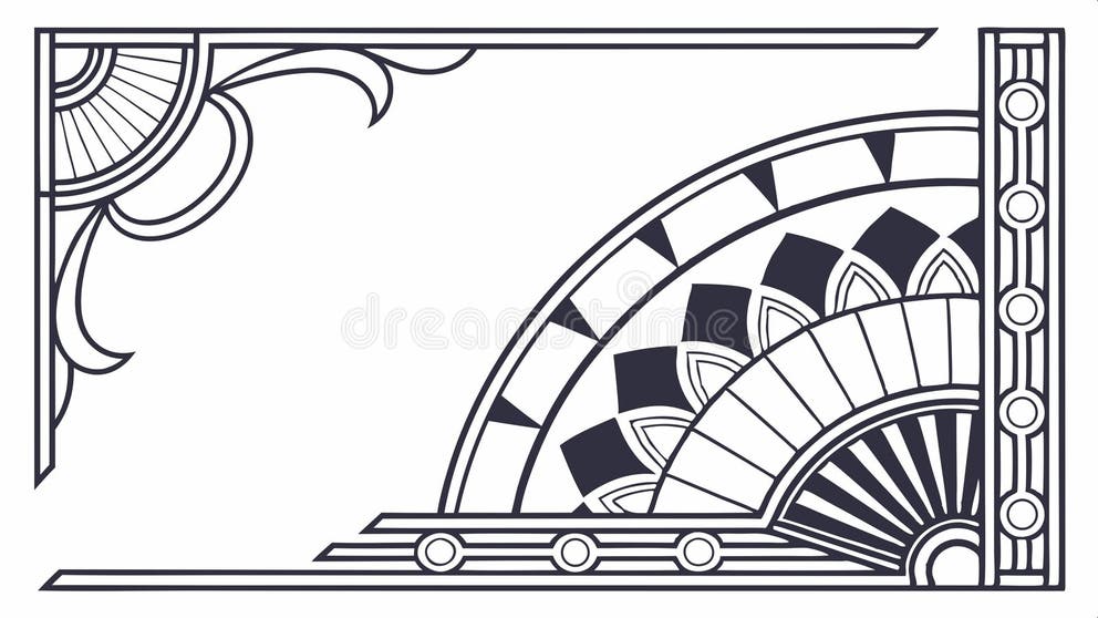 Ornate Corner Frame Design, Decorative Border Element Vector Design ...
