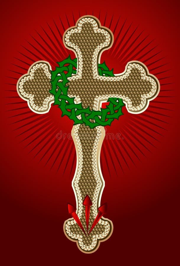 Ornate Cross stock vector. Illustration of clip, heaven - 3277311
