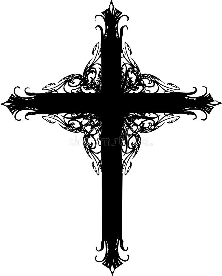 Cross Silhouette Stock Illustrations – 69,020 Cross Silhouette Stock ...