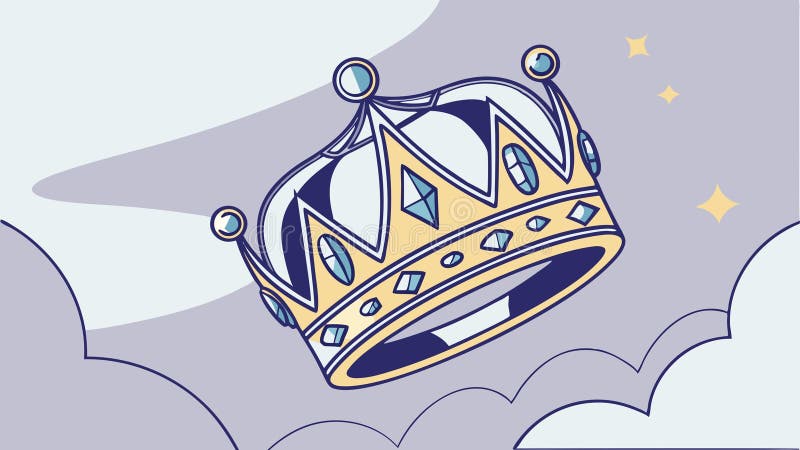Ornate Crown with a Sparkle or Shimmer Effect, Vector Design Generative ...