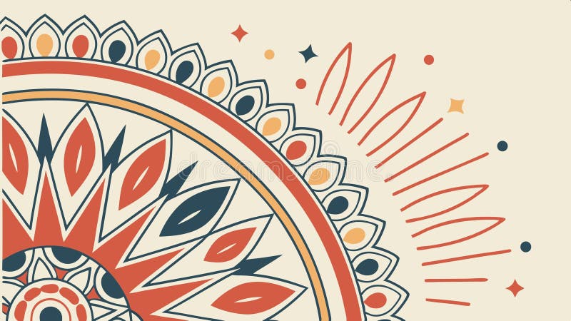 Ornate Decorative Mandala Segment or Detailed Border Design Vector ...