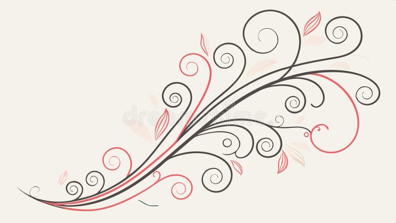 Ornate Decorative Scroll Design with Intricate Swirling Patterns ...