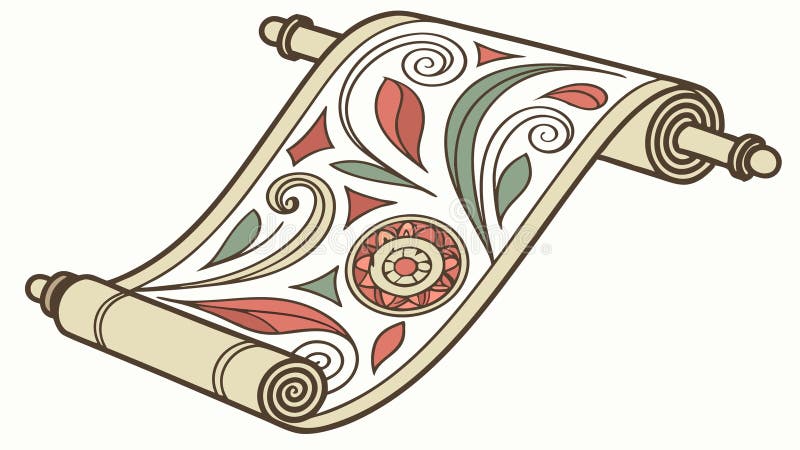 Ornate Decorative Scroll Document, Wisdom, Vector Design Generative AI ...