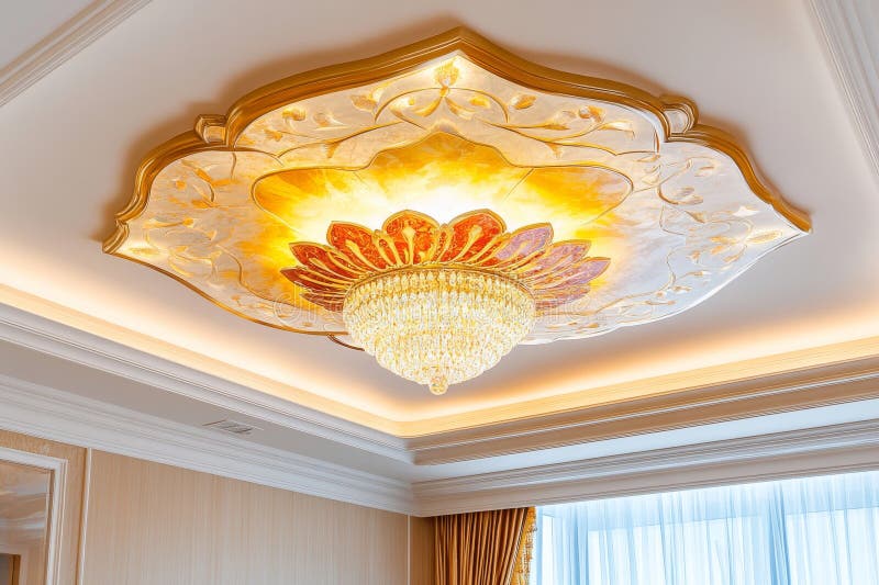 An Ornate Design Center with Square-shaped Panels Made Up the Baro ...