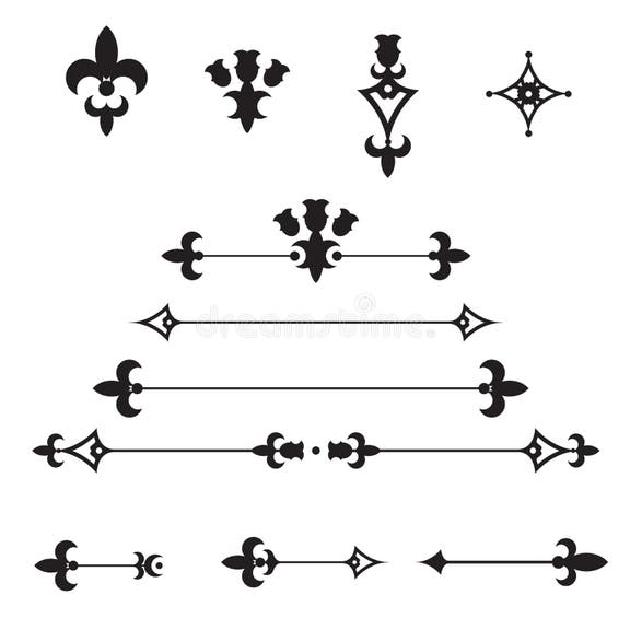 Gothic Dividers Stock Illustrations – 166 Gothic Dividers Stock ...