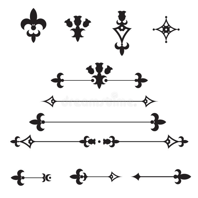 Gothic Dividers Stock Illustrations – 166 Gothic Dividers Stock ...