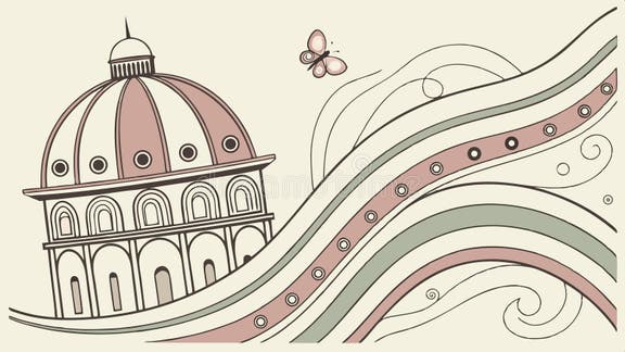 Ornate Dome Structure, Wave Patterns, Architectural Art and Detail ...