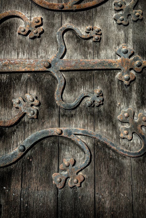 Ornate Church Door Hinge stock photo. Image of hinge - 39354890