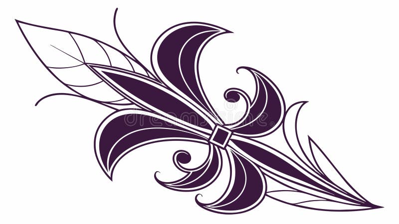 Ornate Fleur,de,lis Style Design Element Vector, Vector Design ...