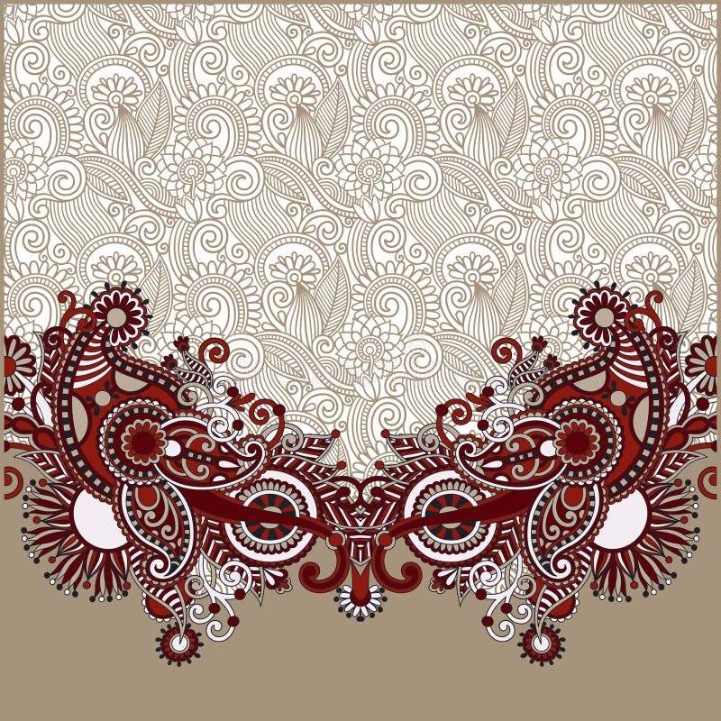 Ornate Floral Card Announcement Stock Vector - Illustration of design ...