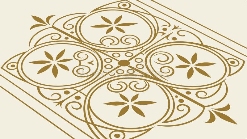 Ornate Floral Medallion Pattern, Decorative and Vintage Design Vector ...