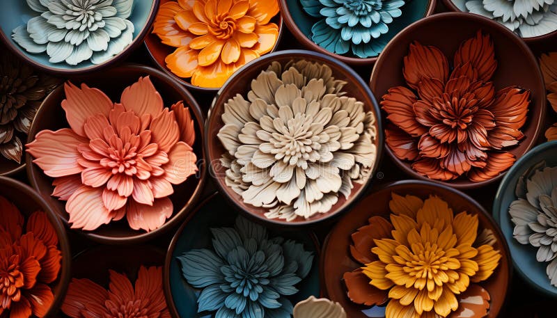 Ornate Floral Pattern Collection Showcases Beauty in Nature Variation ...