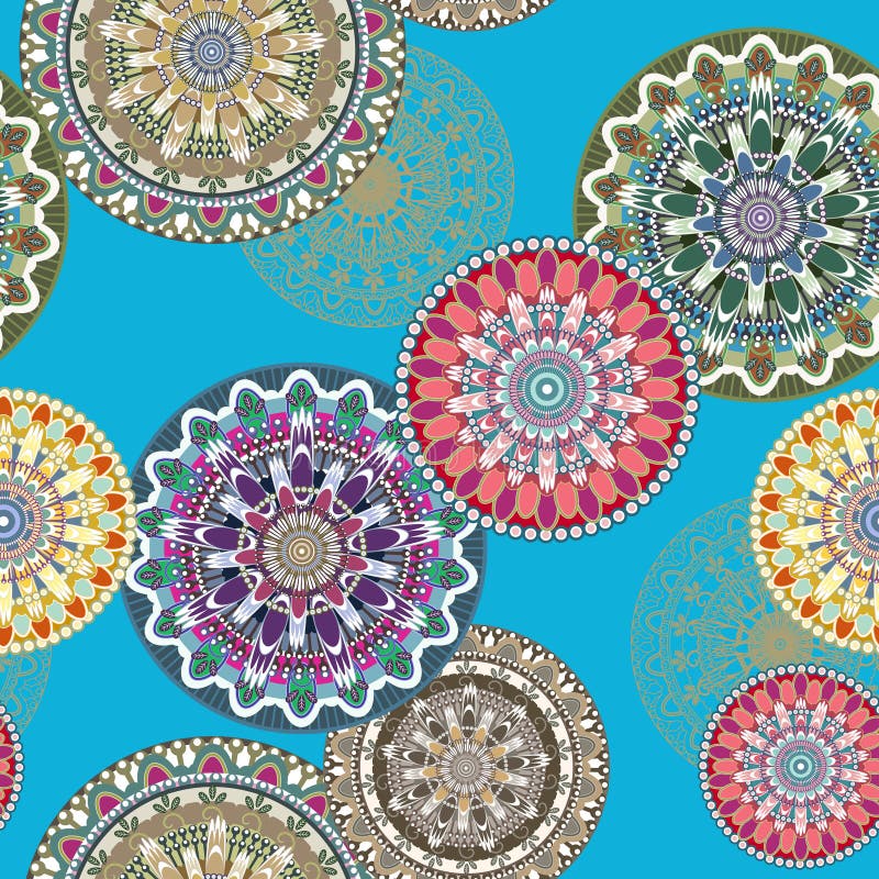 Ornate Floral Seamless Texture Stock Illustration - Illustration of ...