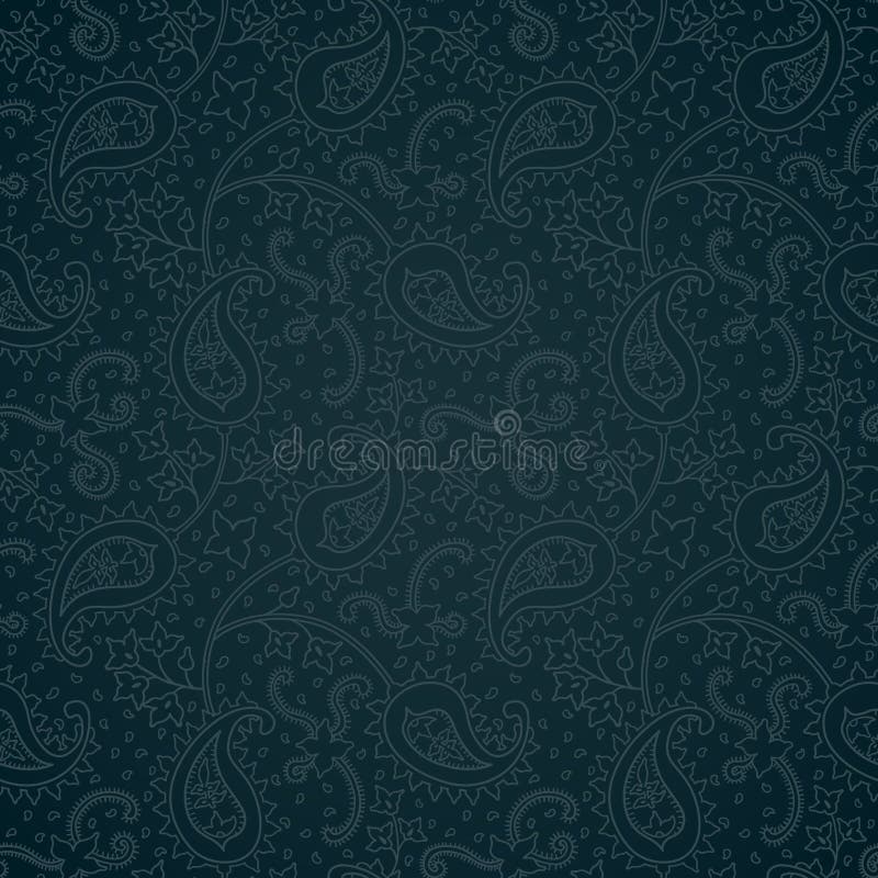Ornate Floral Seamless Texture in Eastern Style. Stock Illustration ...