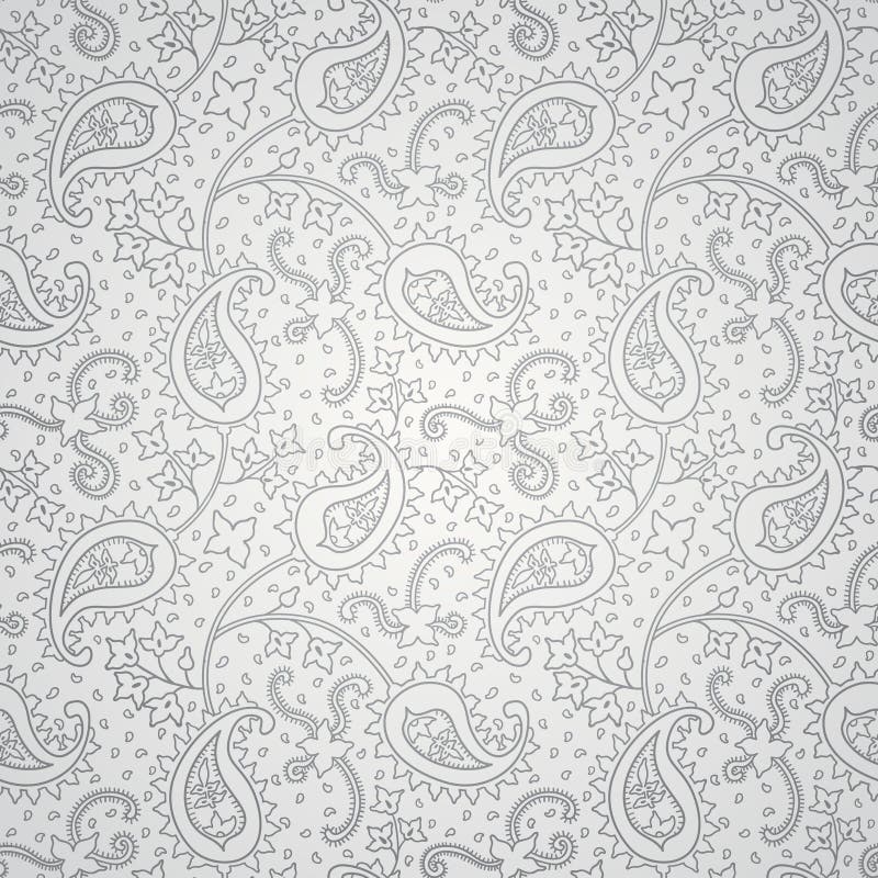 Ornate Floral Seamless Texture in Eastern Style. Stock Illustration ...