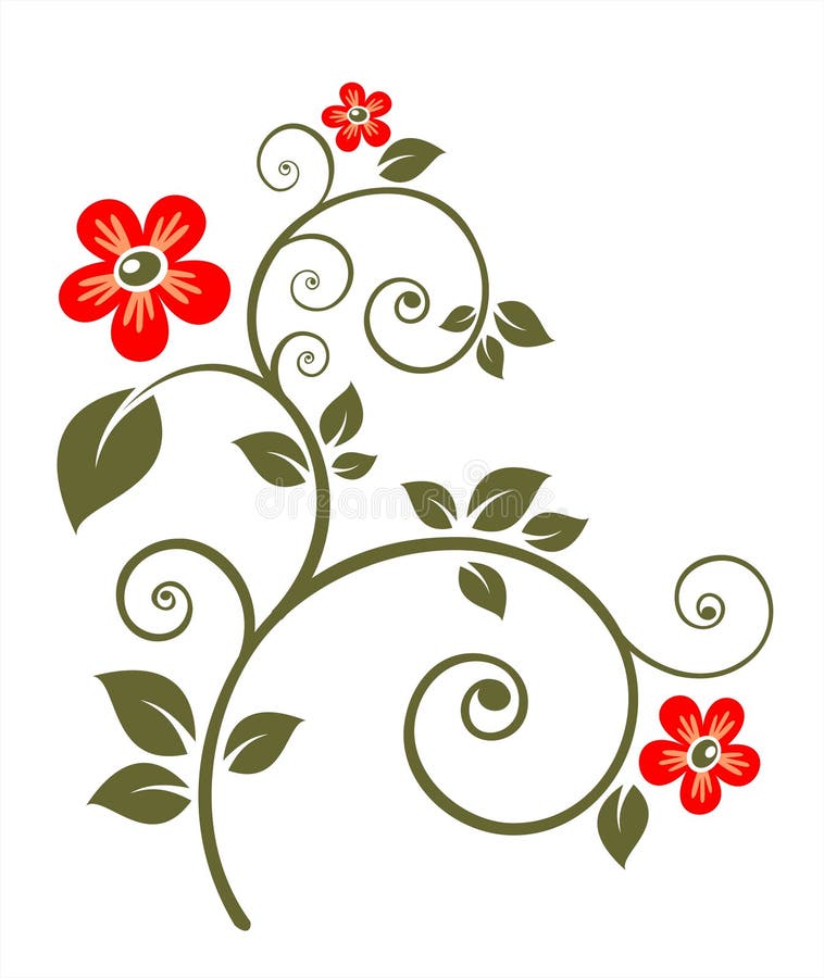 Ornate flower design stock vector. Illustration of filigree - 22458514