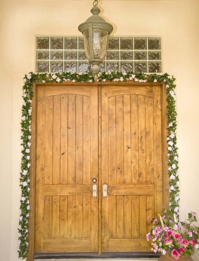 Ornate Formal Entrance Door Stock Photo - Image of lintels, doorway ...