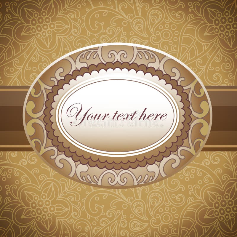 Ornate frame stock vector. Illustration of ornate, beautiful - 27486826